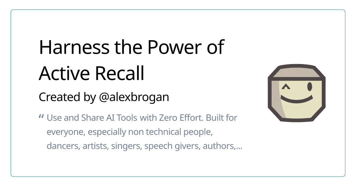 Harness the Power of Active Recall