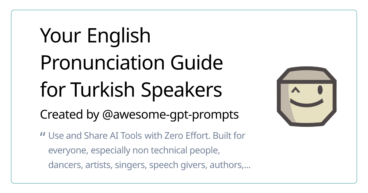 Your English Pronunciation Guide for Turkish Speakers
