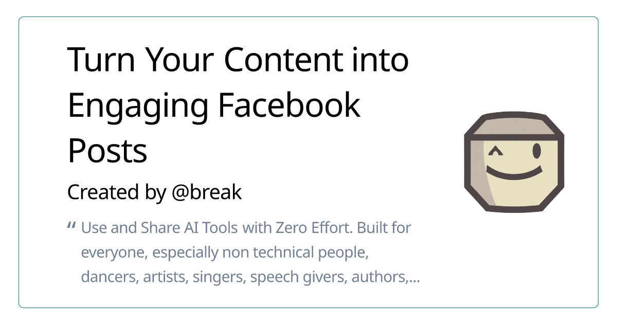 Turn Your Content into Engaging Facebook Posts