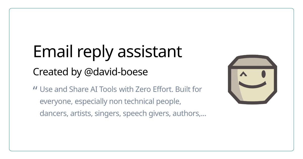 Email reply assistant