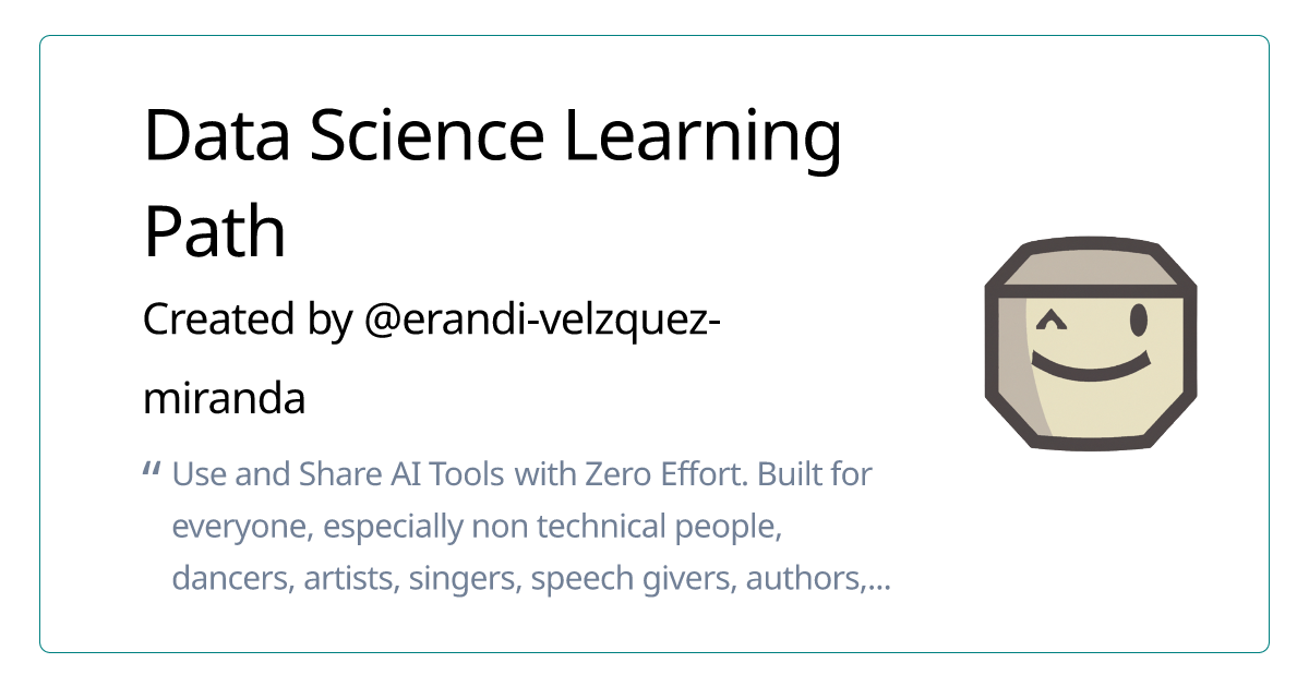 Data Science Learning Path