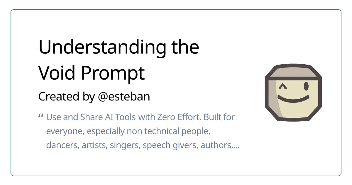 Understanding the Void Prompt