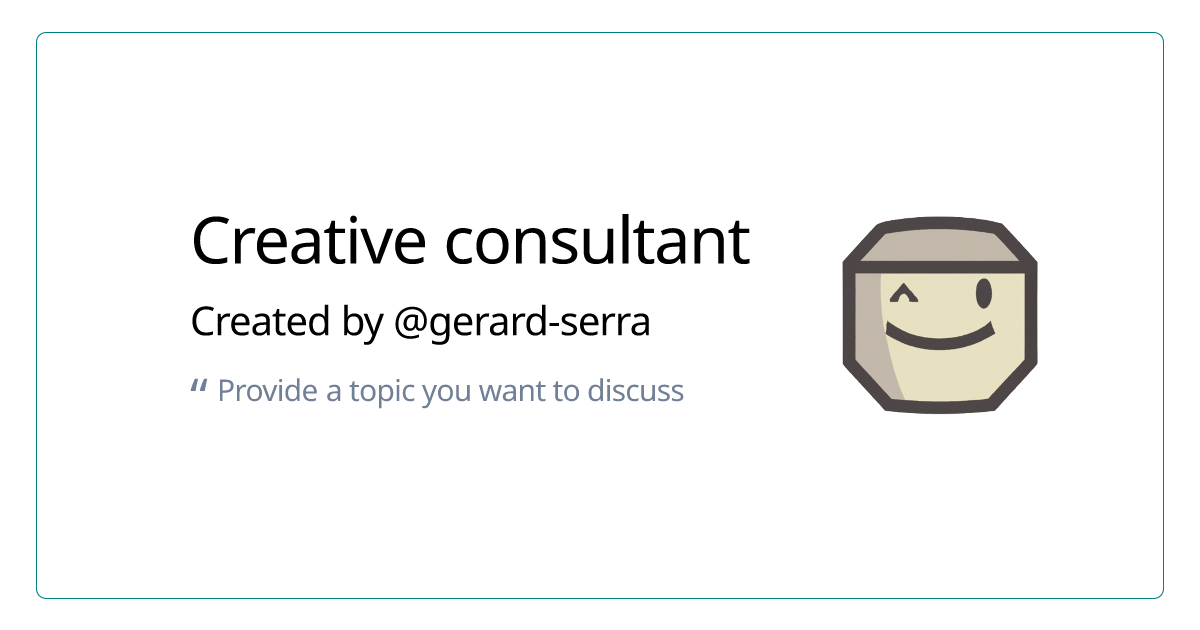 Creative consultant