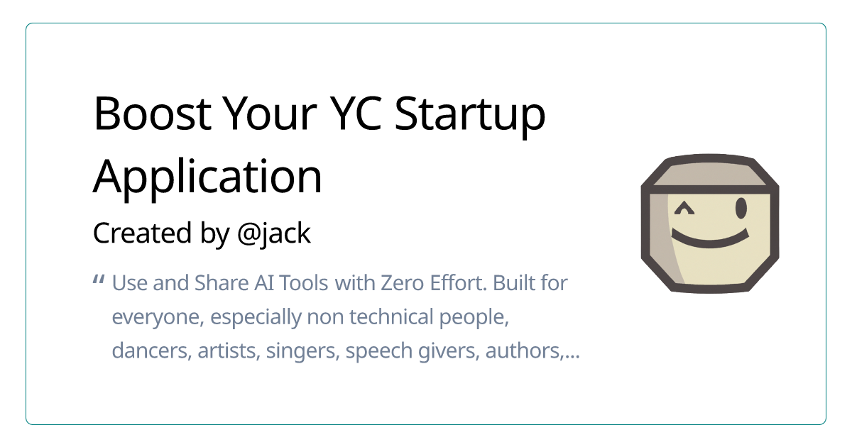 Boost Your YC Startup Application