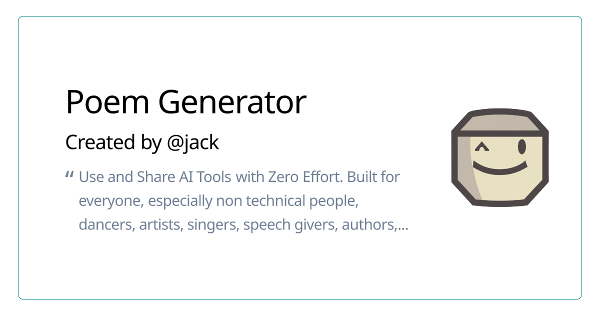 Poem Generator