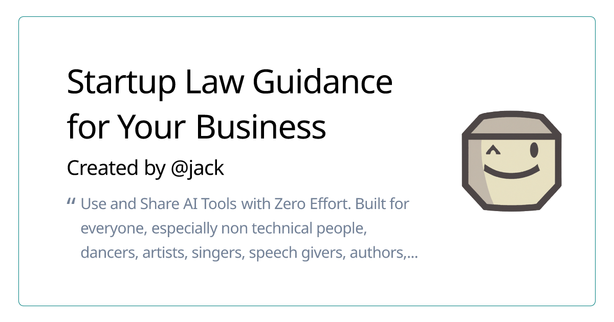 Startup Law Guidance for Your Business