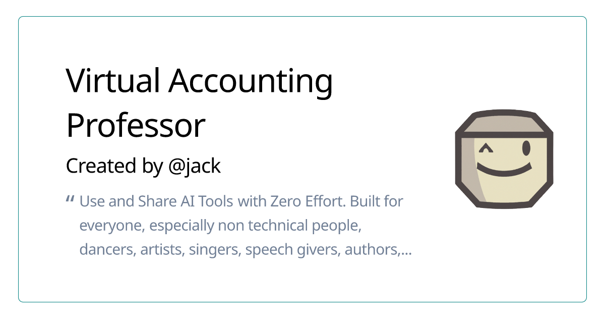 Virtual Accounting Professor