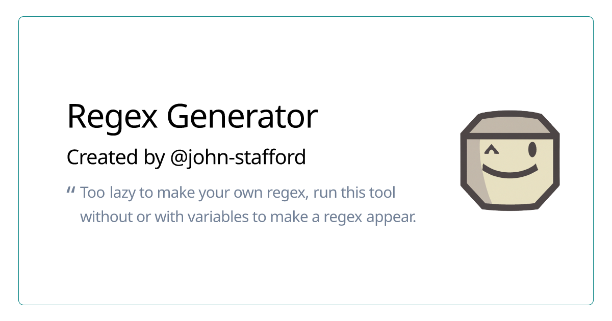 Regex Generator