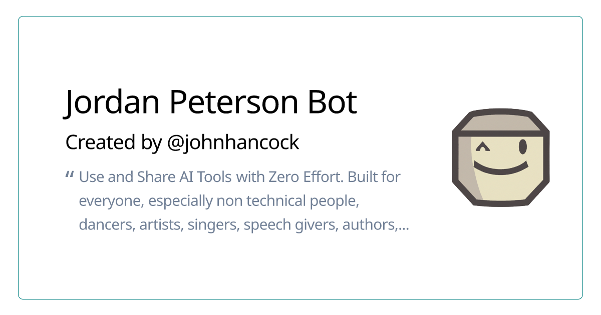 Jordan Peterson Bot