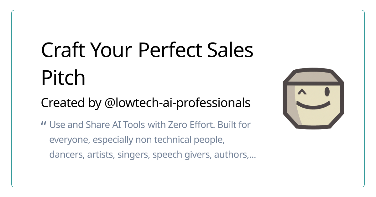 Craft Your Perfect Sales Pitch