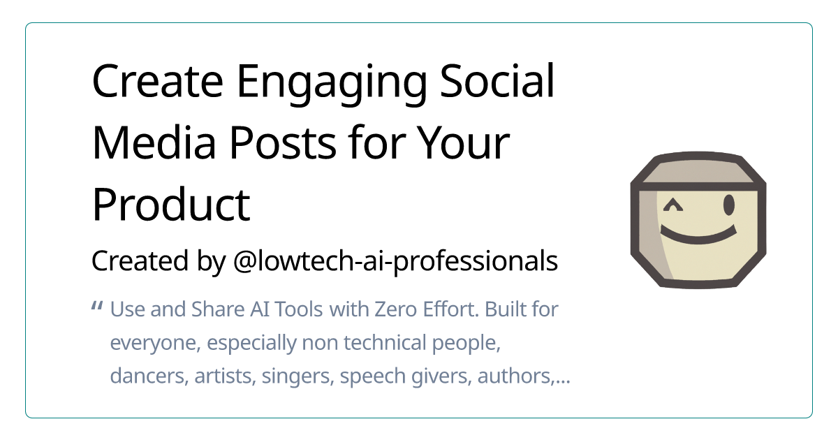 Create Engaging Social Media Posts for Your Product