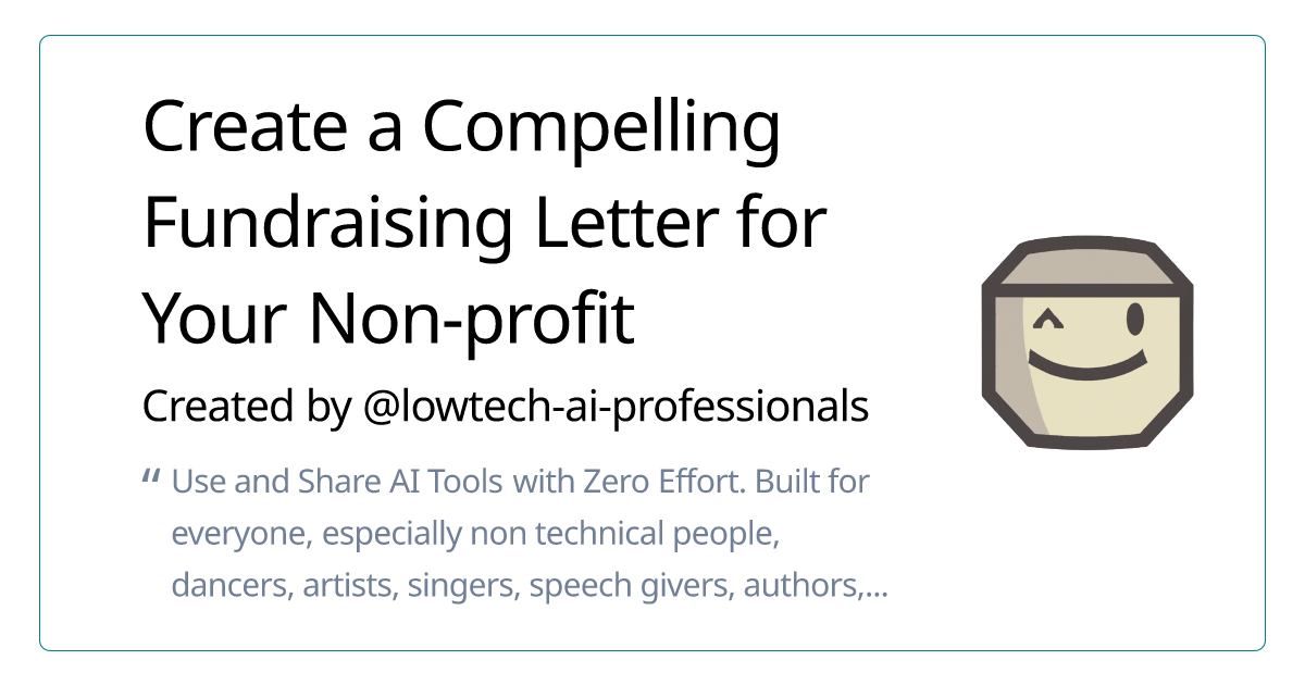 Create a Compelling Fundraising Letter for Your Non-profit