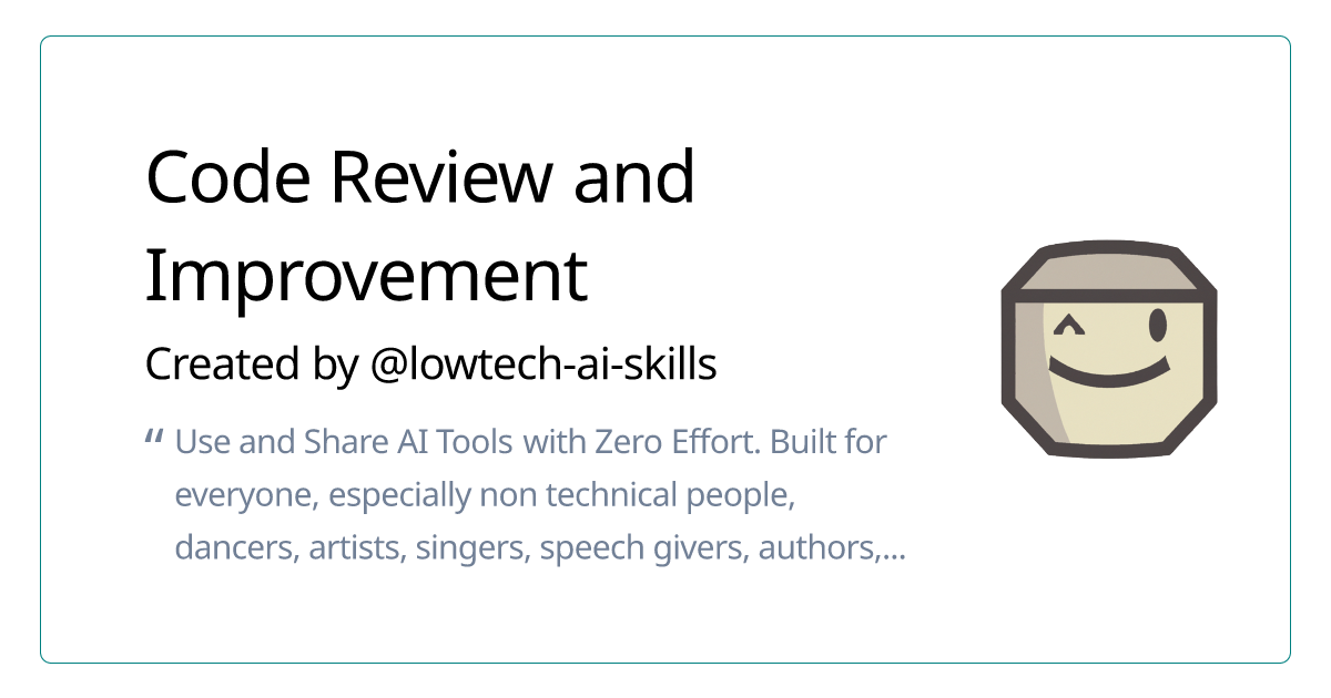 Code Review and Improvement