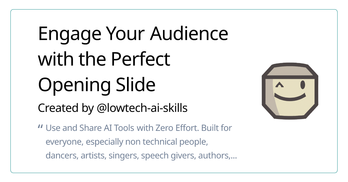 Engage Your Audience with the Perfect Opening Slide