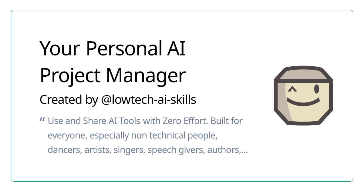 Your Personal AI Project Manager