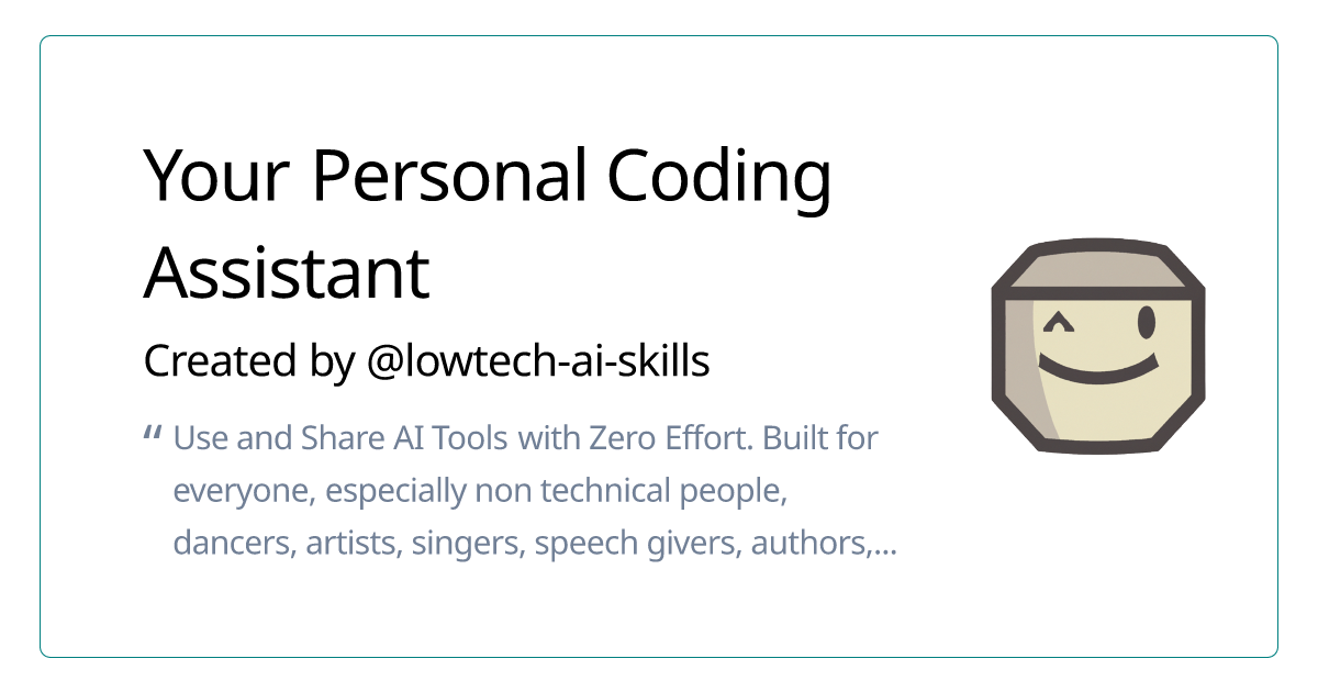 Your Personal Coding Assistant