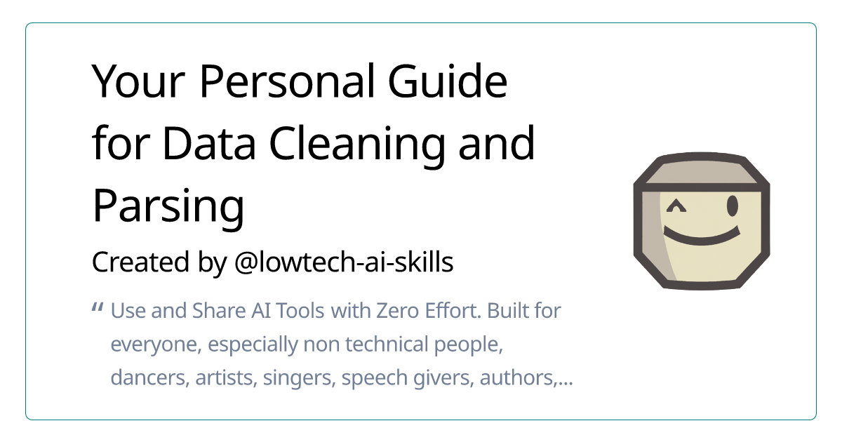 Your Personal Guide for Data Cleaning and Parsing