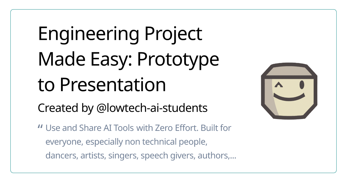Engineering Project Made Easy: Prototype to Presentation