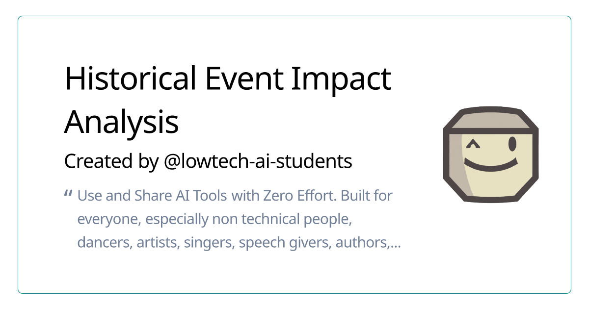 Historical Event Impact Analysis