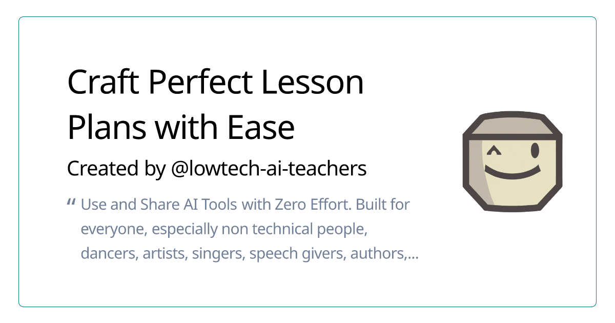 Craft Perfect Lesson Plans with Ease