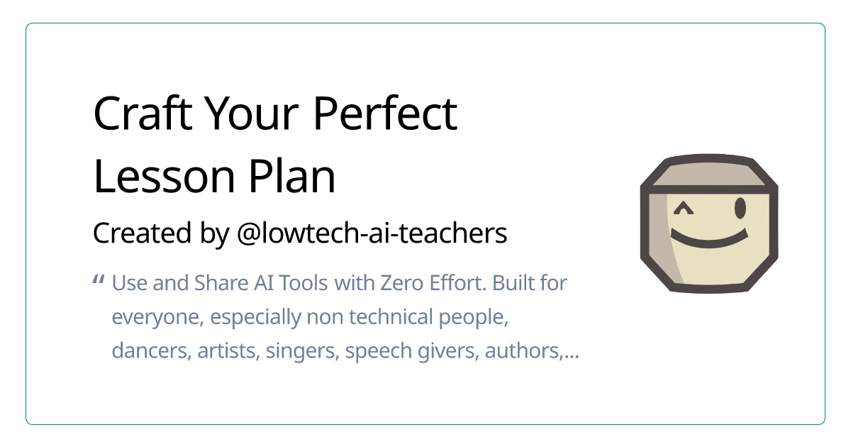 Craft Your Perfect Lesson Plan