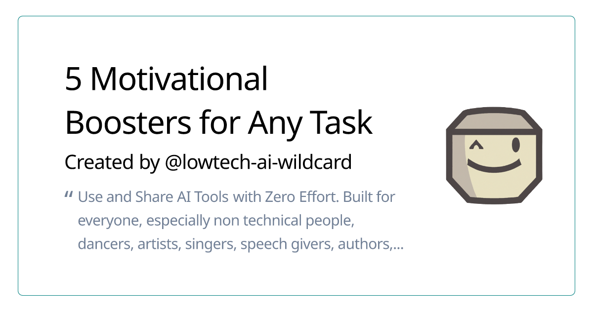 5 Motivational Boosters for Any Task