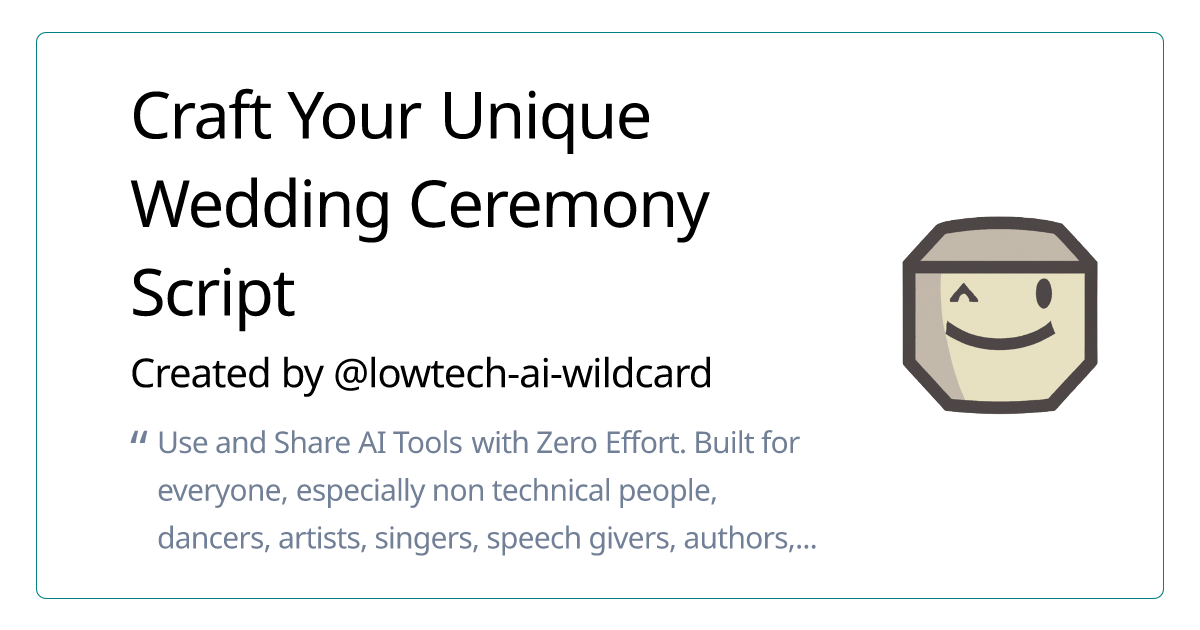 Craft Your Unique Wedding Ceremony Script