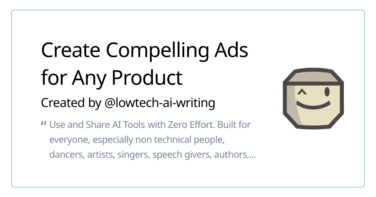 Create Compelling Ads for Any Product