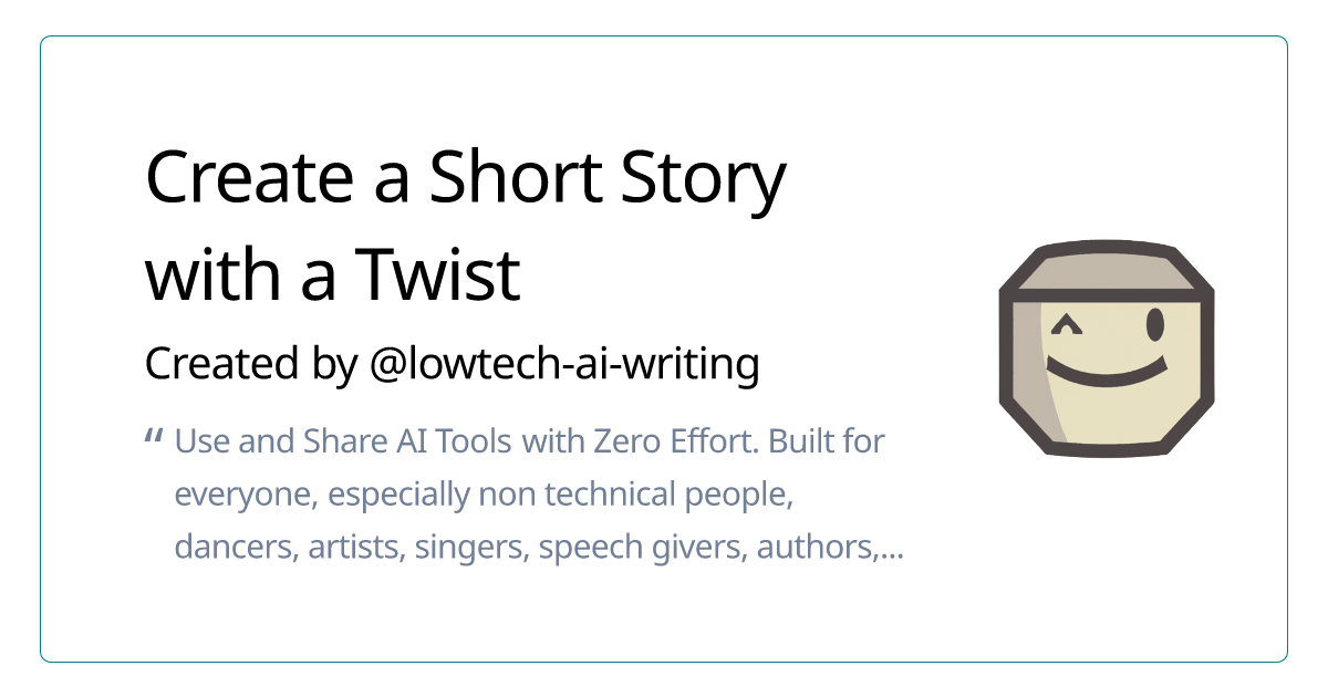 Create a Short Story with a Twist