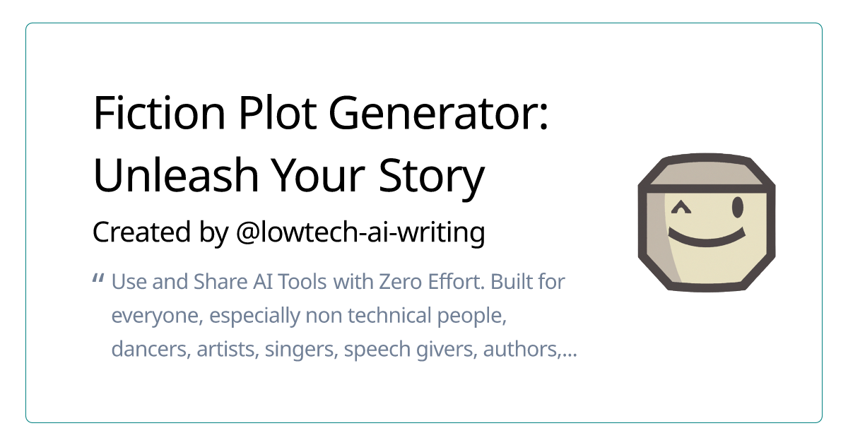 Fiction Plot Generator: Unleash Your Story