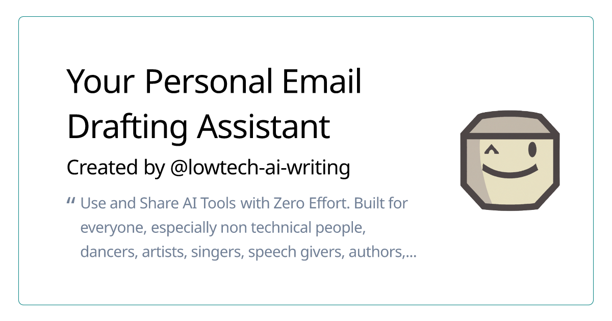 Your Personal Email Drafting Assistant