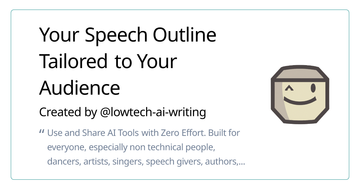 Your Speech Outline Tailored to Your Audience
