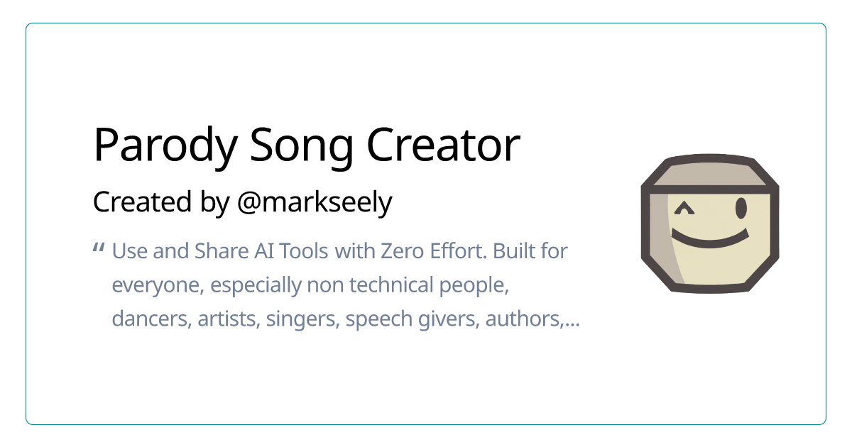 Parody Song Creator