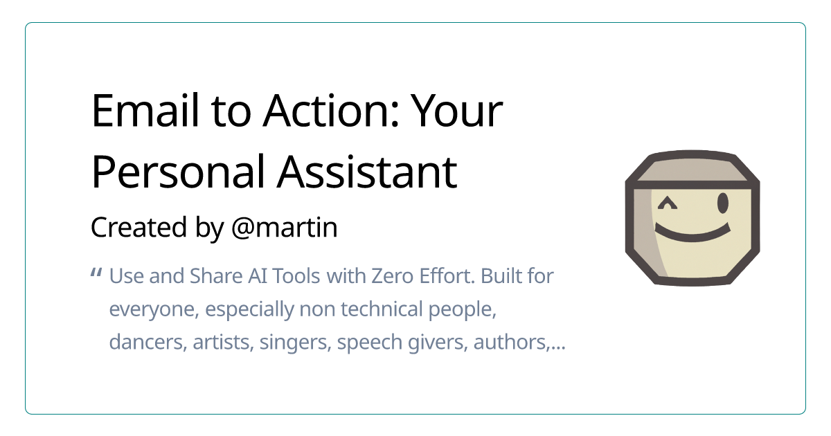 Email to Action: Your Personal Assistant