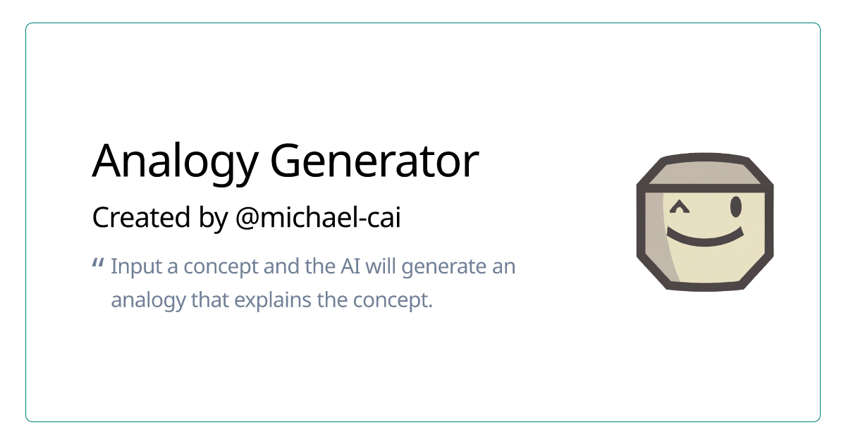 Analogy Generator