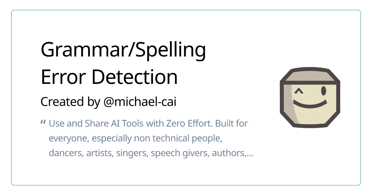 Grammar Spelling Error Detection