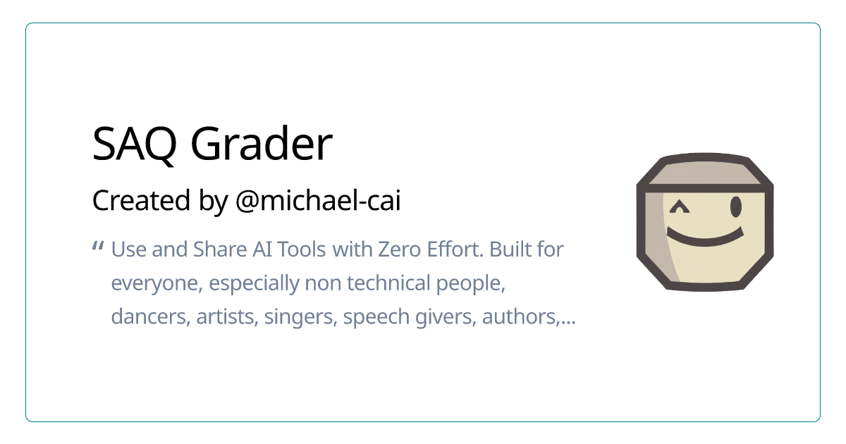 SAQ Grader