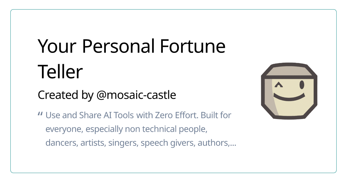 Your Personal Fortune Teller