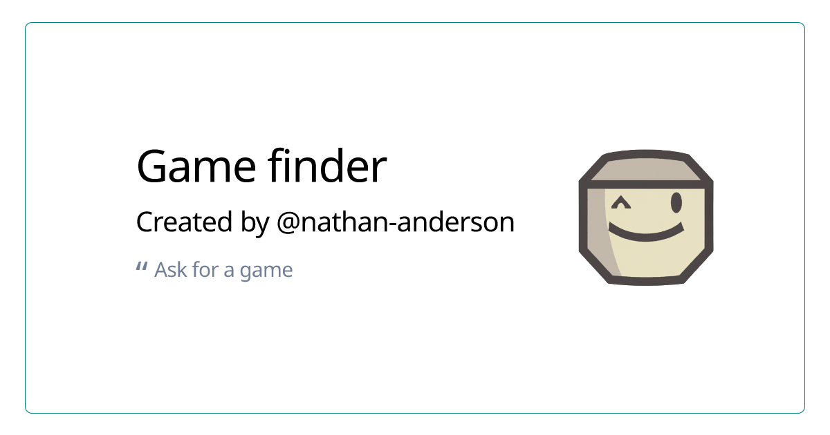 Game finder