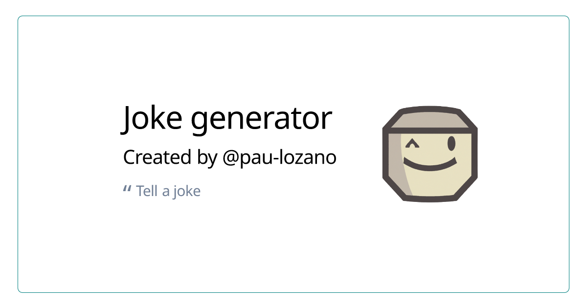 Joke generator