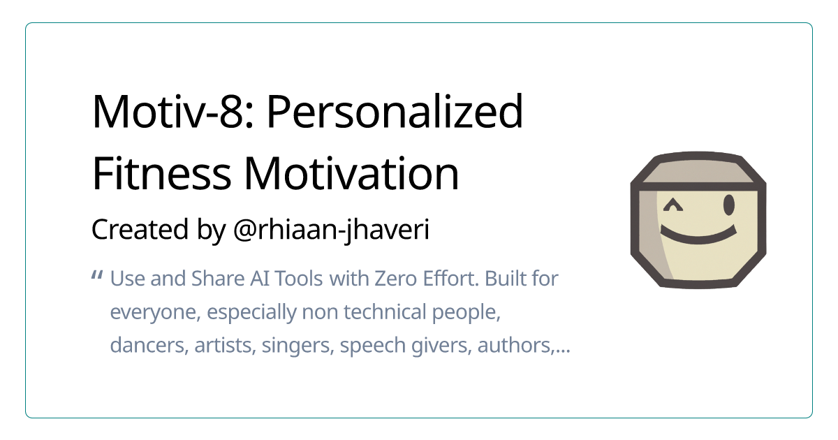 Motiv-8: Personalized Fitness Motivation