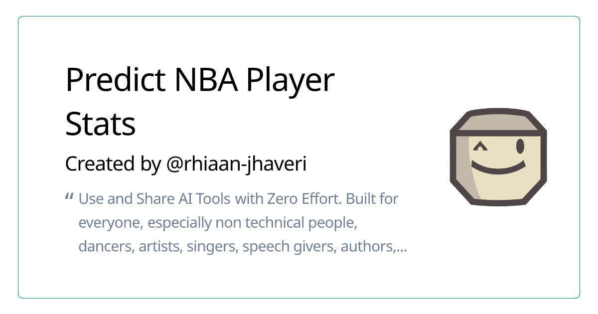 Predict NBA Player Stats