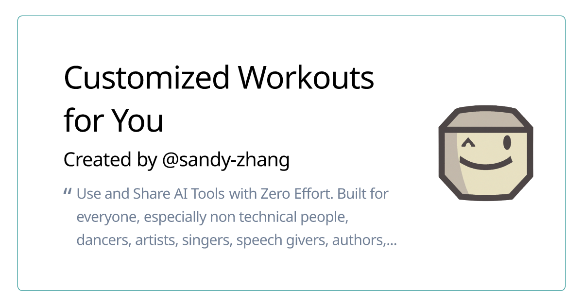 Customized Workouts for You