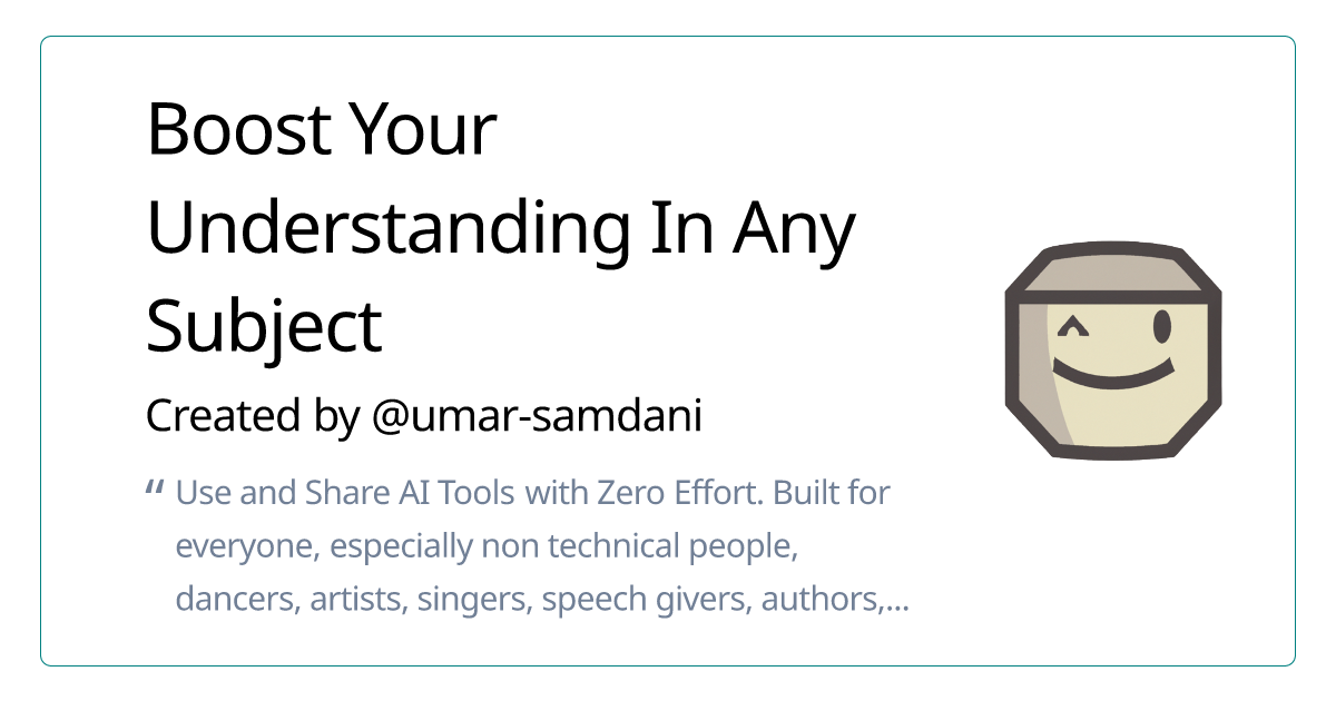 Boost Your Understanding In Any Subject