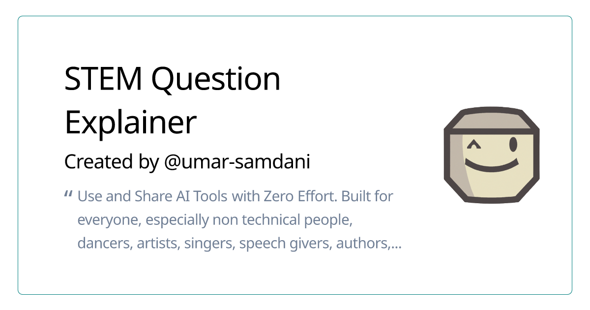 STEM Question Explainer