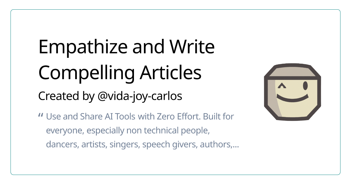 Empathize and Write Compelling Articles