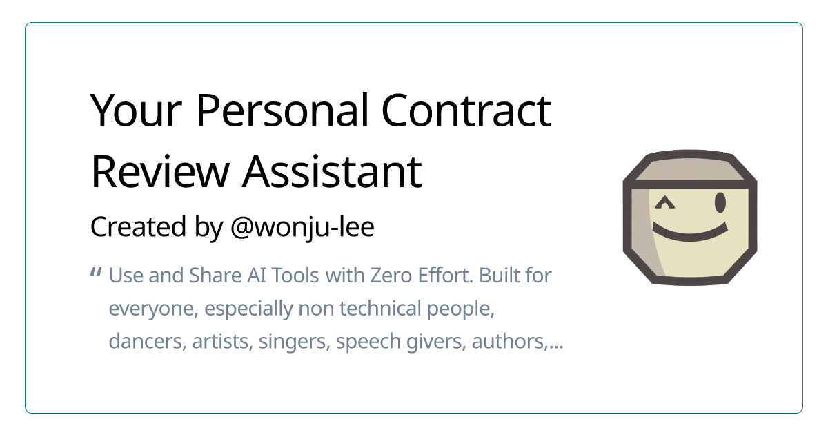 Your Personal Contract Review Assistant